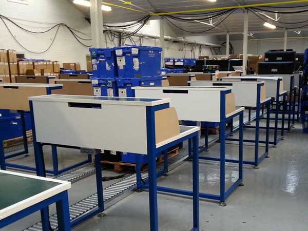 Packing Benches - Spaceguard UK Packing bench manufacturer