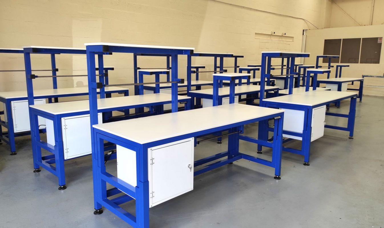Electric Height Adjustable Packing Bench - Spaceguard