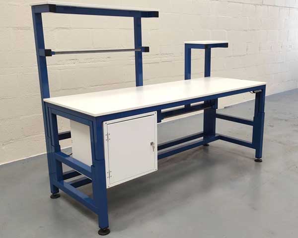 Height Adjustable Workbenches UK manufactured by Spaceguard