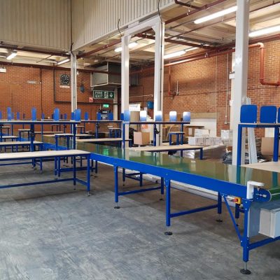 Packing Line: Conveyor Belt & Bespoke Benches (Recent project)