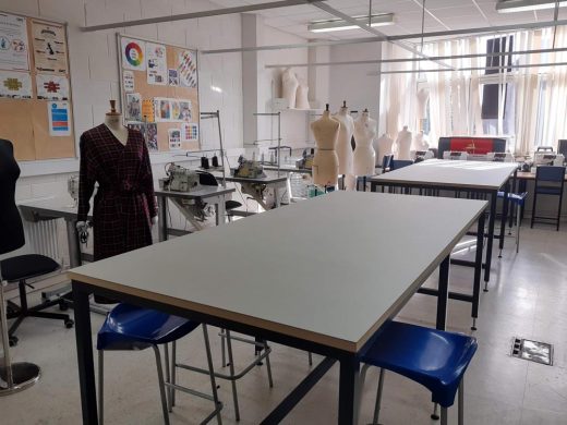 Cutting Tables for a Fashion & Textiles Classroom - Spaceguard