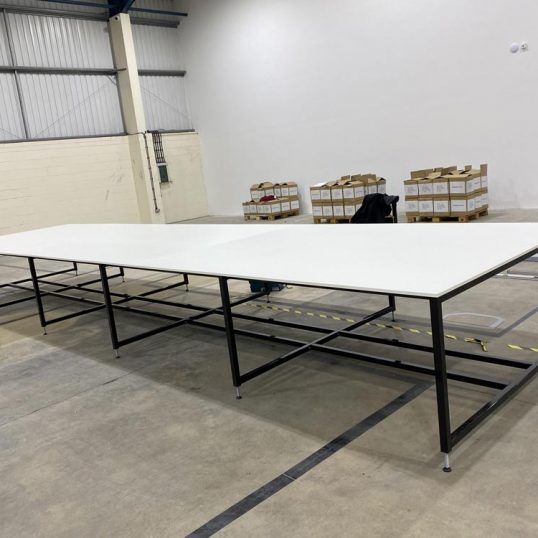 Cutting Table & Large Assembly Benches for Armour Manufacturer - Spaceguard