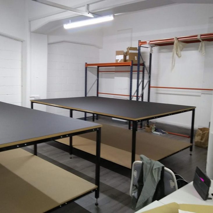 Cutting tables built on-site for sustainable fashion retailer - Spaceguard