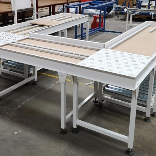 Bespoke Inspection Tables with Micro Track & Ball Transfers - Spaceguard