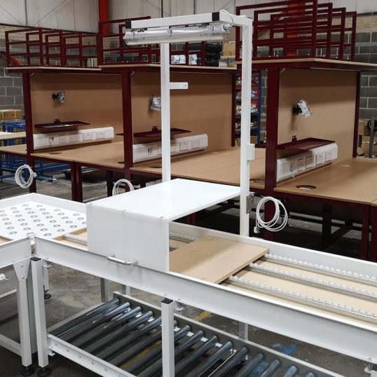 Bespoke Inspection Tables with Micro Track & Ball Transfers - Spaceguard