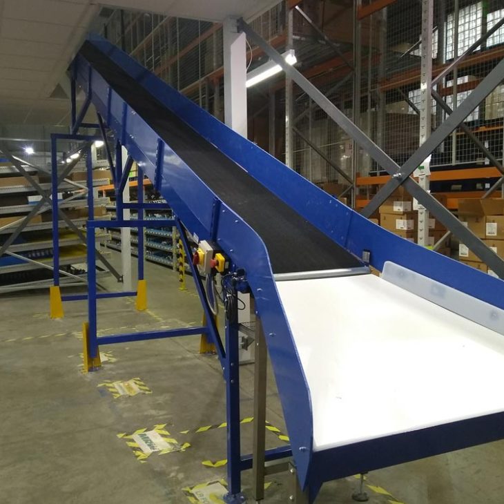 Mezzanine Conveyor System for Contact Lens Retailer - Spaceguard