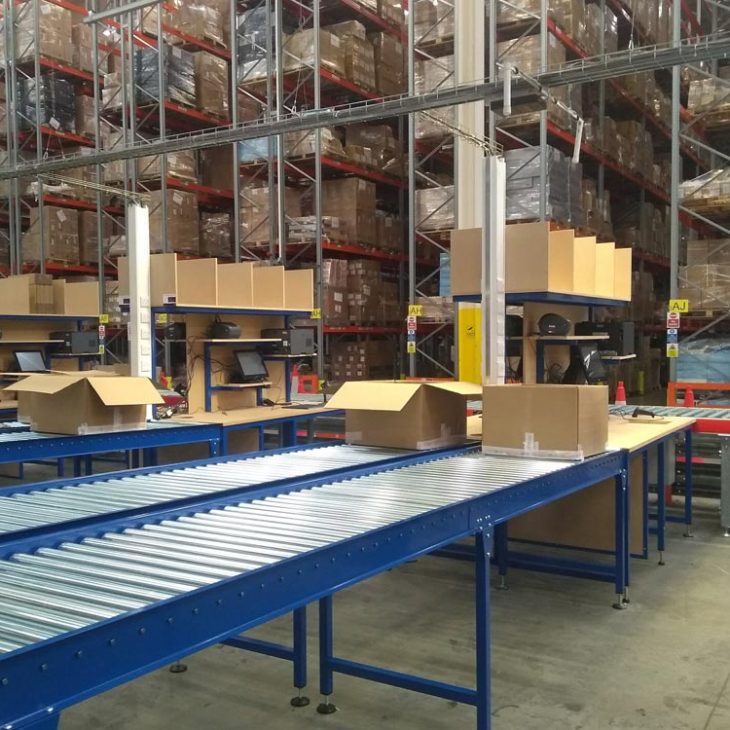 Warehouse Packing Stations for Cycling Equipment Distributor - Spaceguard