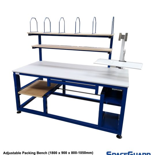 Height Adjustable Workbenches UK manufactured by Spaceguard