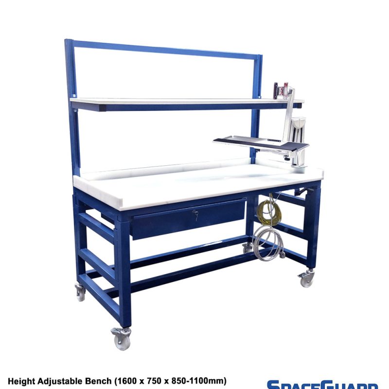 Height Adjustable Workbenches UK manufactured by Spaceguard