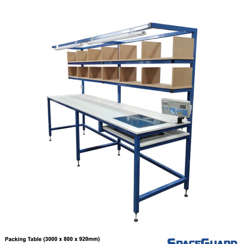 Warehouse Packing Stations - Spaceguard UK Packing benches & tables