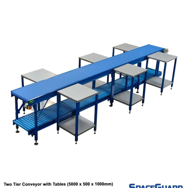 Modular Belt Conveyors UK Custom Manufactured- Spaceguard